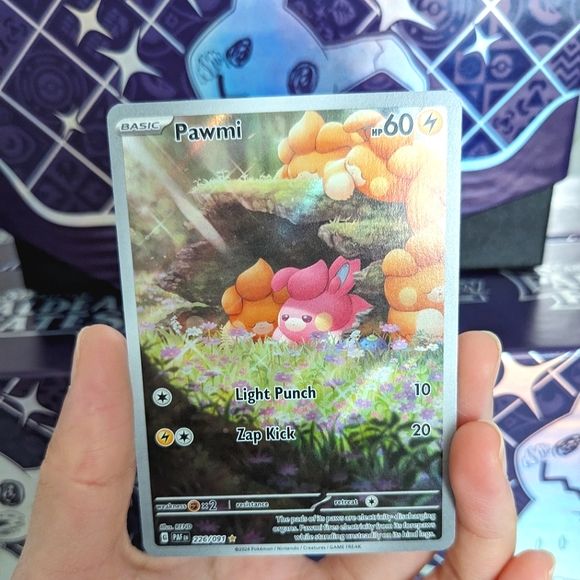 Pokemon | Toys | Paldean Fates Pawmi Shiny 226 Illustration Rare ...